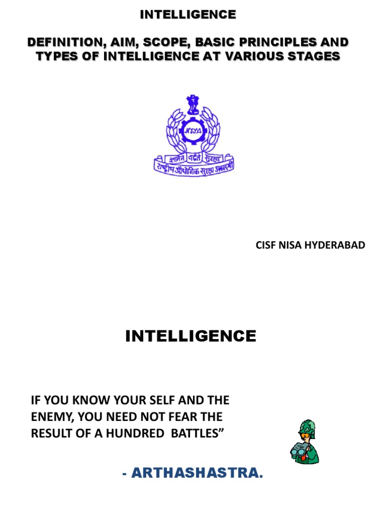 Basic Ideas of Intelligence Apex | PDF | Counterintelligence | Espionage