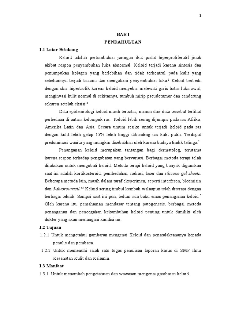 Isi Lapsus Keloid Fik | PDF