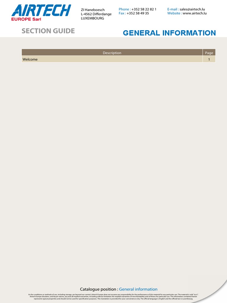 Catalogue Airtech EN PDF | PDF | Implied Warranty | Composite Material