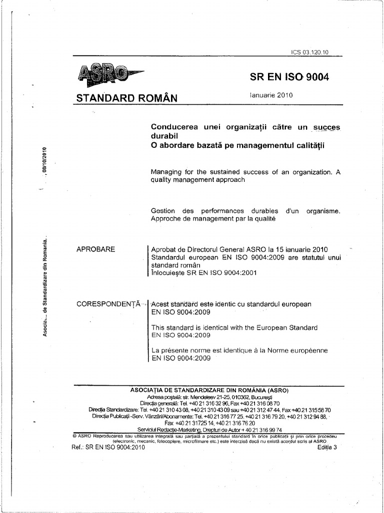 Iso 9004 - 2010 | PDF