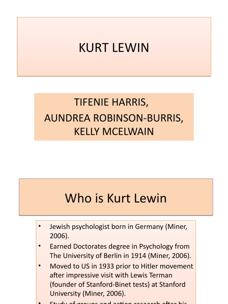 Kurt Lewin Ppt Pdf Action Research Nursing
