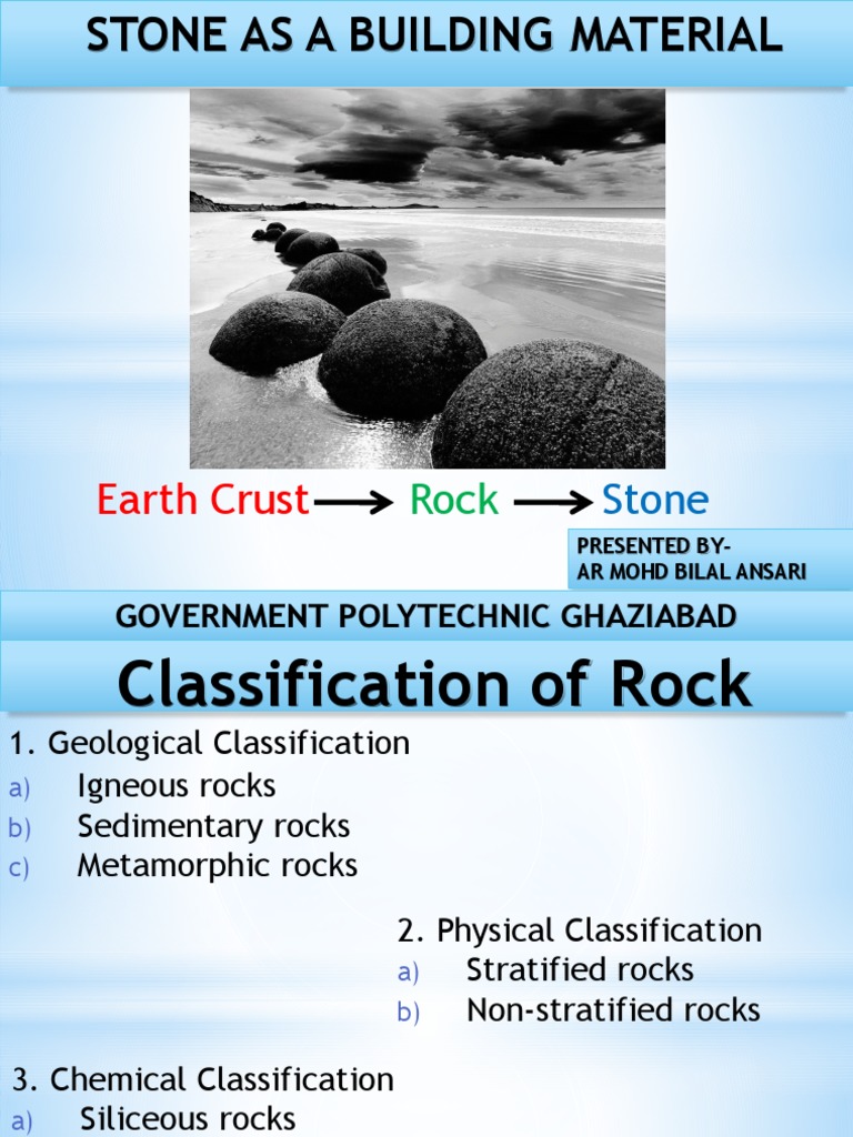 Stone As A Building Material PDF | PDF | Sedimentary Rock | Rock (Geology)