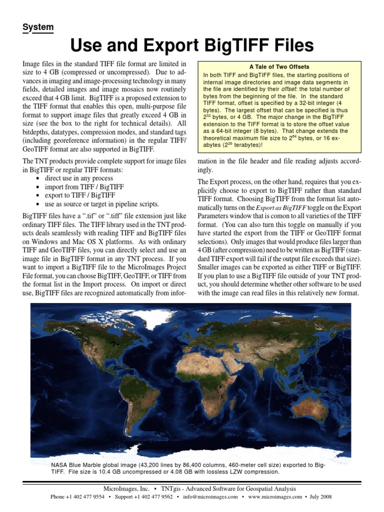 74 Big TIFF | PDF | File Format | Computer Architecture
