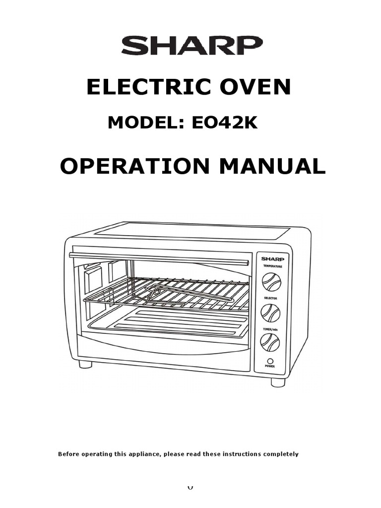 Manual EO-42K | PDF | Oven | Baking