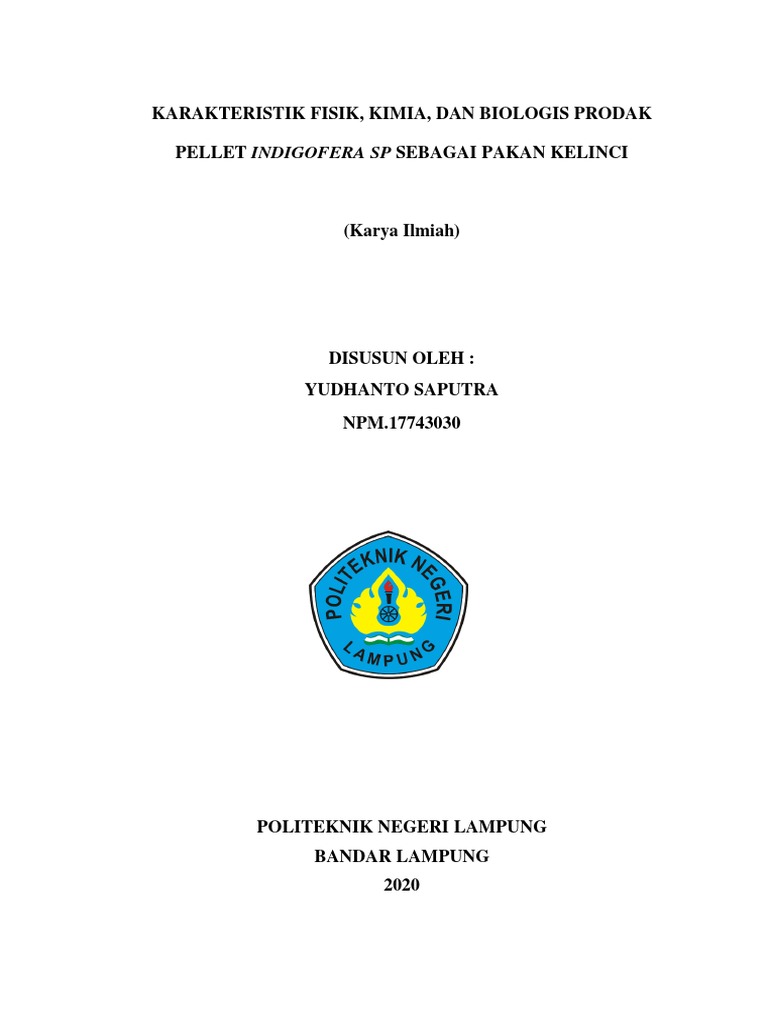 Karya Ilmiah Yudhanto Saputra Pdf Pdf