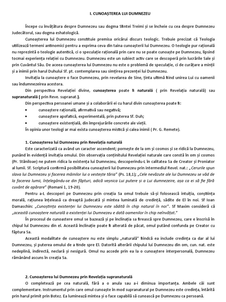 Conspect Teodor Dogm | PDF