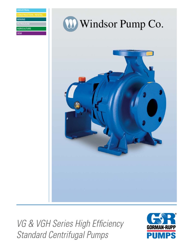 Gorman Rupp Centrifugal Pumps PDF | PDF | Pump | Bearing (Mechanical)