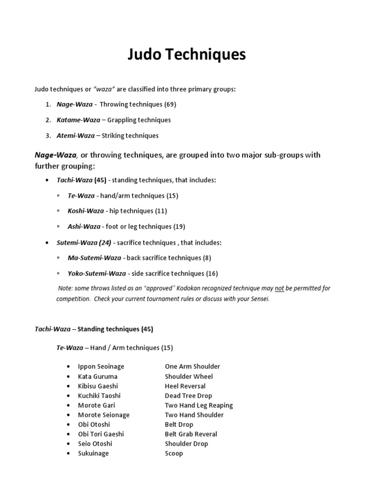 Teknik Judo | PDF | Judo | Japanese Martial Arts