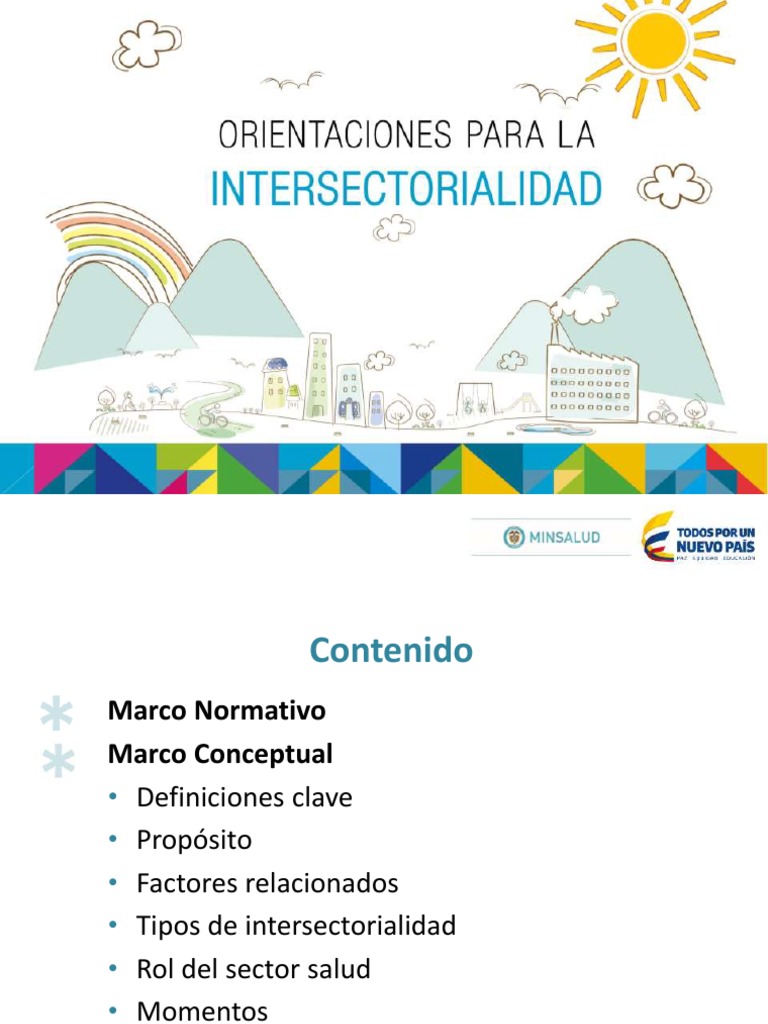 Presentacion Intersectorialidad | PDF | Conocimiento | Salud y bienestar