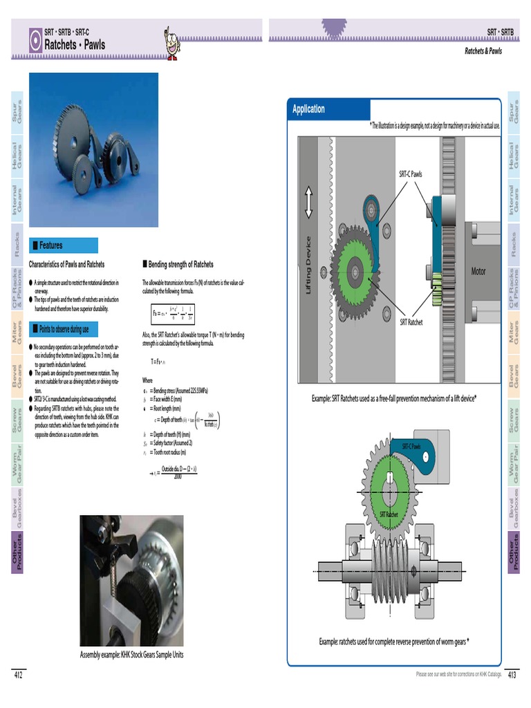 SRT SRTB SRT-C PDF | PDF | Gear | Kinematics