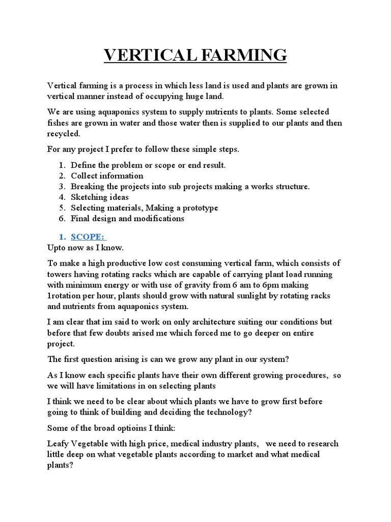 Vertical Farming with Aquaponics | PDF | Aquaponics | Agriculture