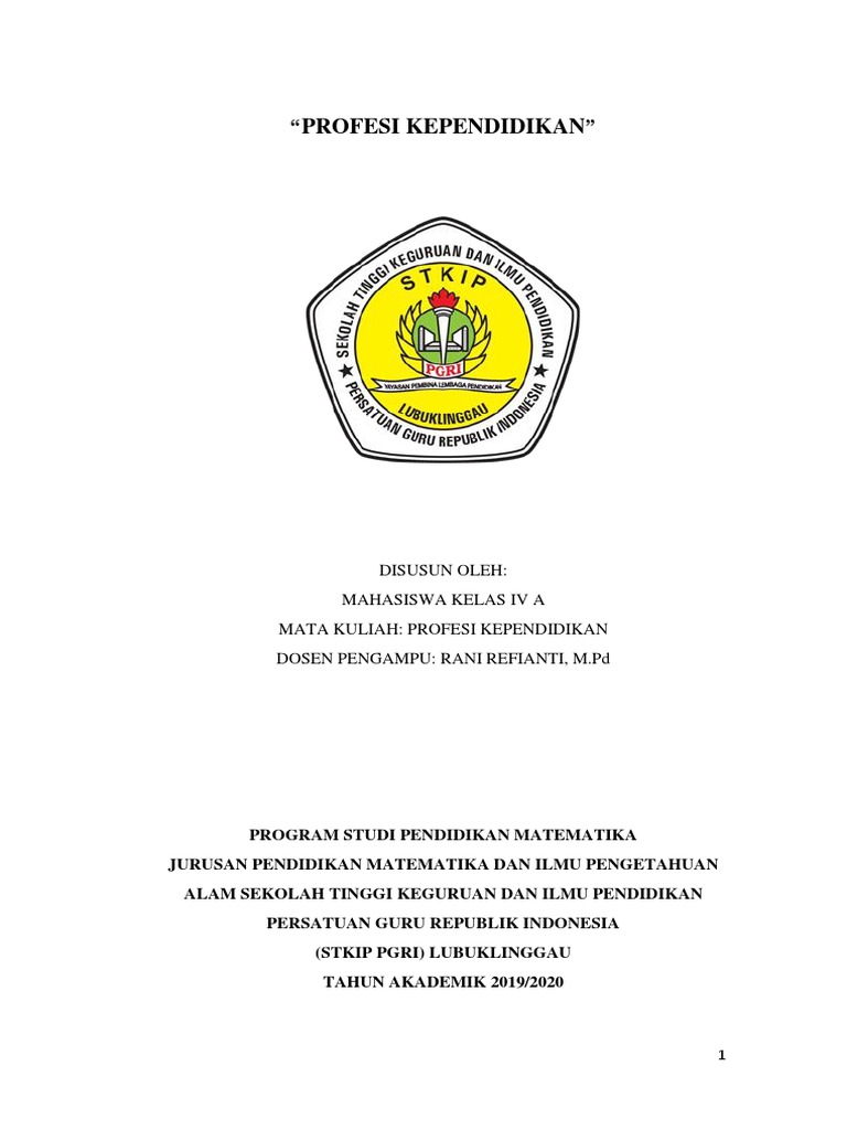 Profesi Kependidikan | PDF | Karier & Perkembangan | Pengembangan Diri