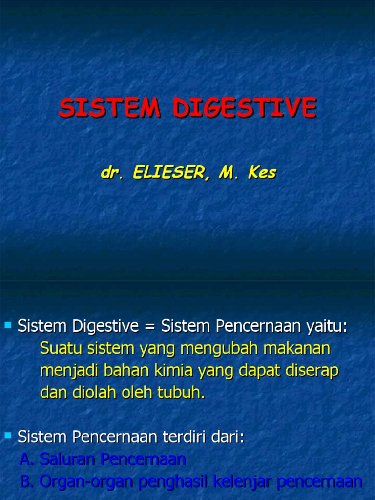 Sistem Digestive | PDF | Kesehatan Holistik