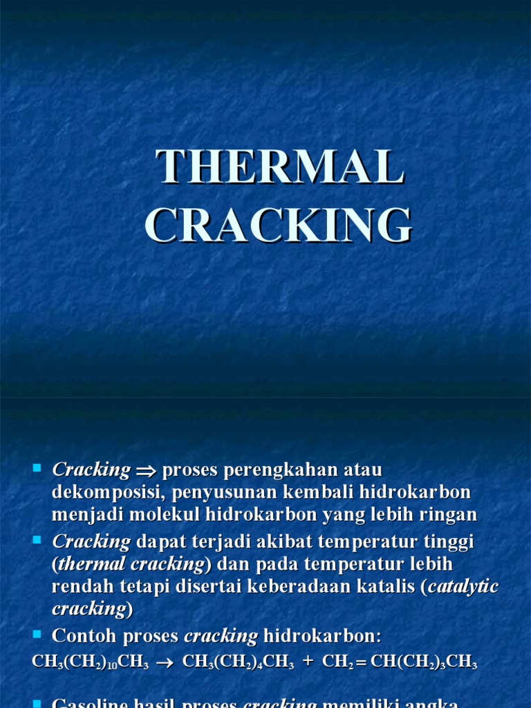 Proses Thermal Cracking Hidrokarbon | PDF