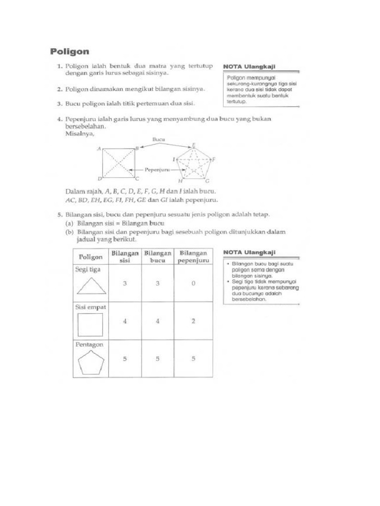 MA T1 Poligon Asas PDF | PDF