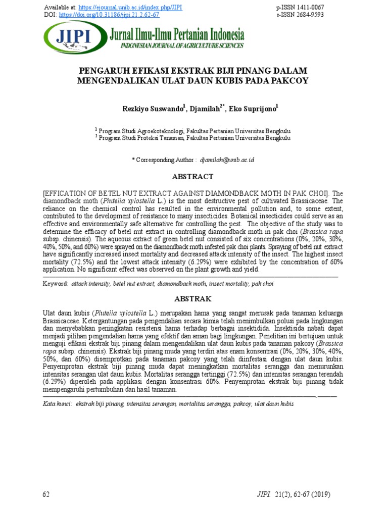 Jurnal Pestisida | PDF | Insects | Organisms