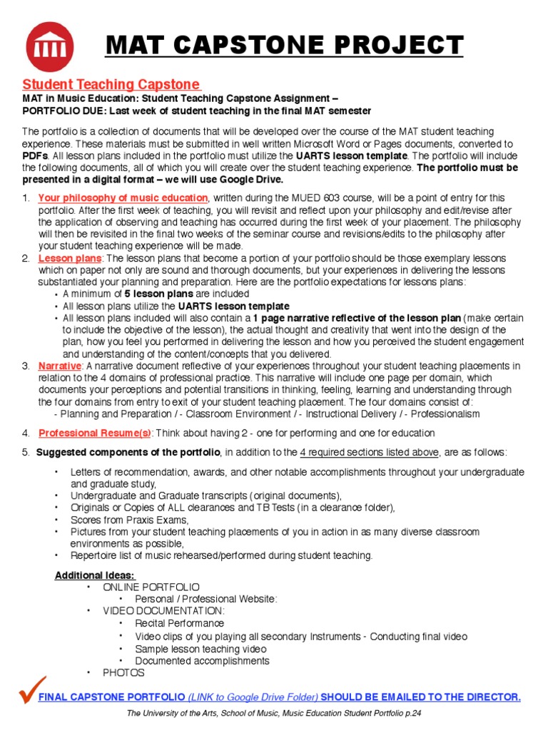 Capstone Project 2019-20 | PDF | Lesson Plan | Classroom