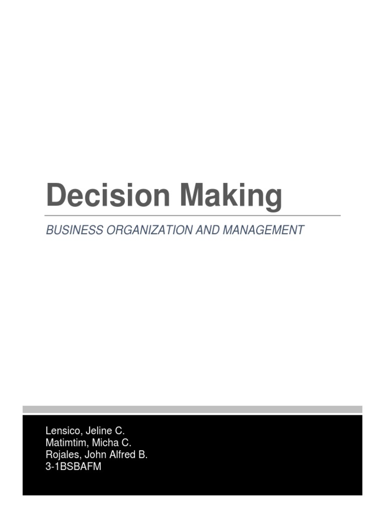A Comprehensive Guide to the Seven Step Decision Making Process | PDF ...