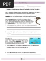 04 03 Ecosystems Assignment | PDF | Coral | Coral Reef