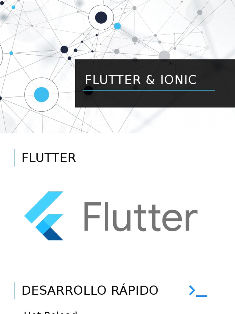 Flutter & Ionic | PDF | Widget (Gui) | Aplicación movil