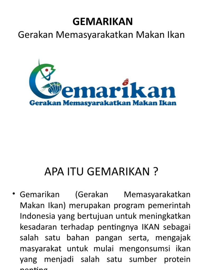 Pentingnya Program Gemarikan Ikan | PDF | Kesehatan Holistik