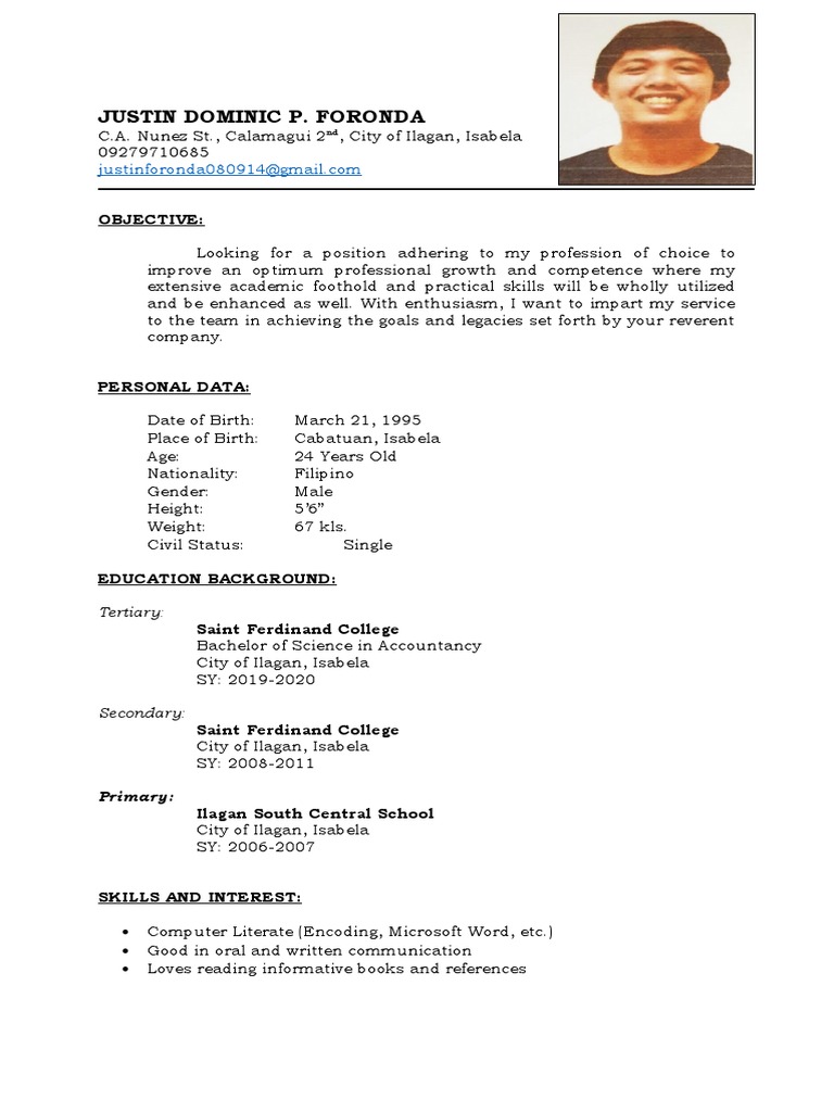 Justin Resume-1 | PDF | Career & Growth | Social Science