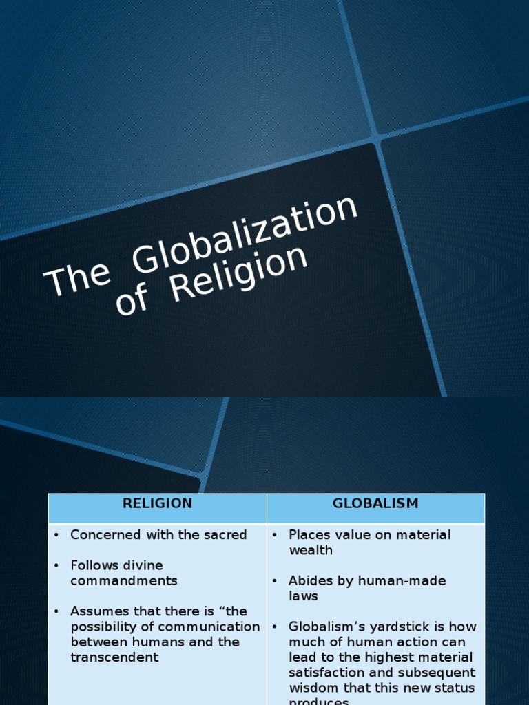 The Globalization of Religion | PDF | Religious Belief And Doctrine ...