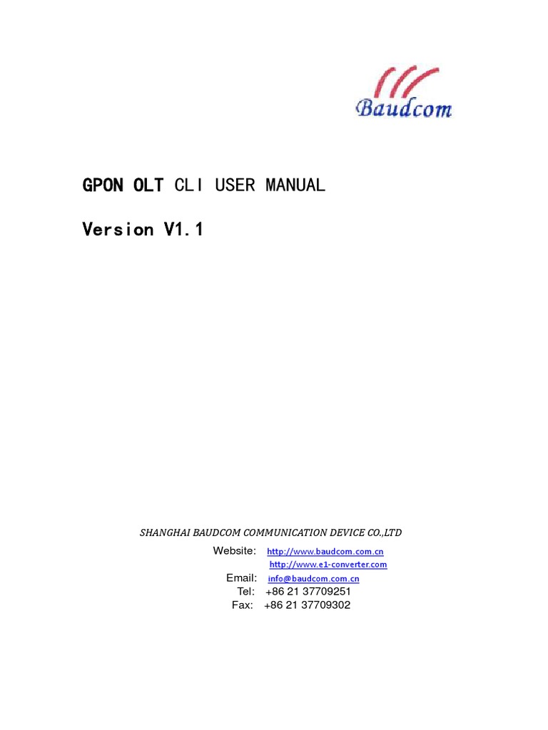 Olt Configuration Detail PDF | PDF | Command Line Interface | Ip Address