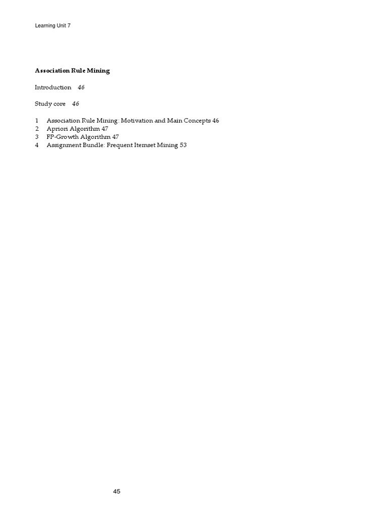 Association Rule Mining Lesson PDF | PDF | Algorithms And Data Structures | Areas Of Computer ...