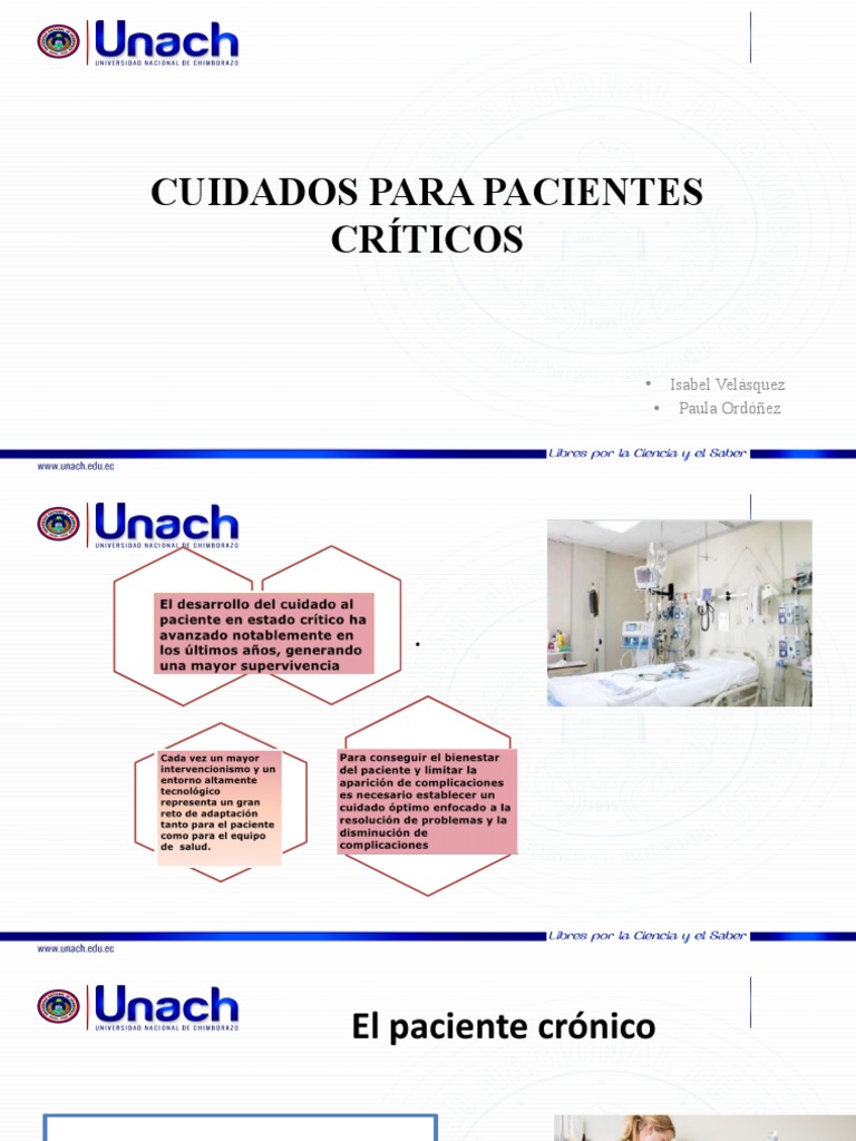 Presentación Cuidados Paciente Crítico | PDF | Terapia intravenosa ...