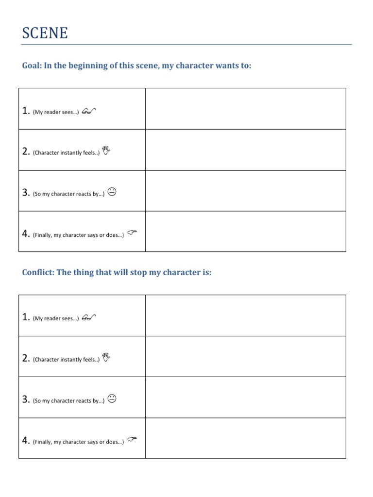 Scene Sequel Template | PDF