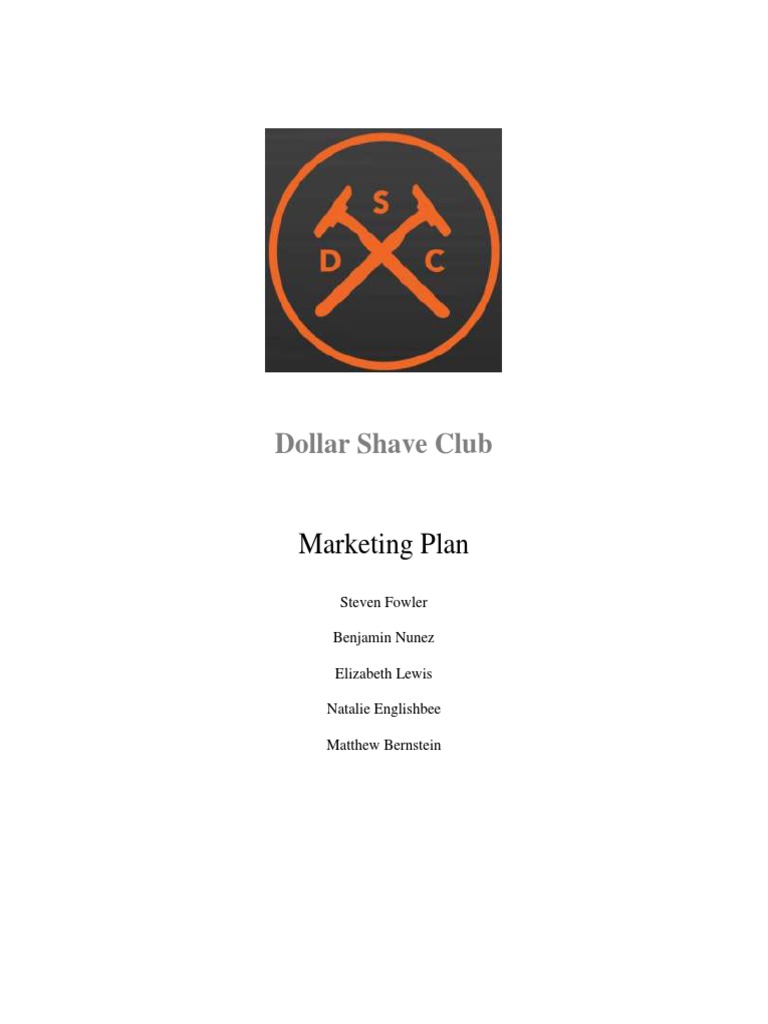 Dollar Shave Club Marketing Plan | PDF | Shaving | Razor