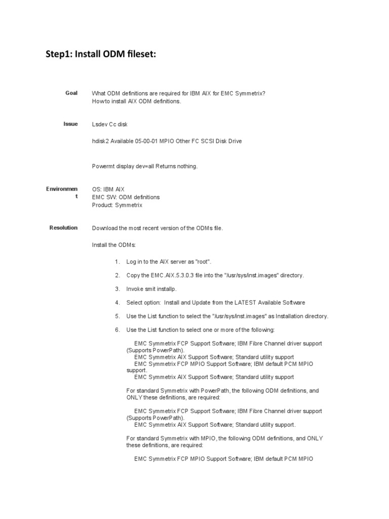EMC Powerpath Install AIX | PDF | Computer Architecture | Computing EMC Powerpath Install AIX | PDF | Computer Architecture | Computing