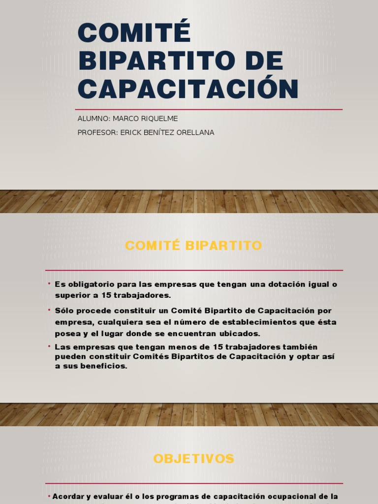 Comité Bipartito de Capacitación | PDF | Votación | Sindicato