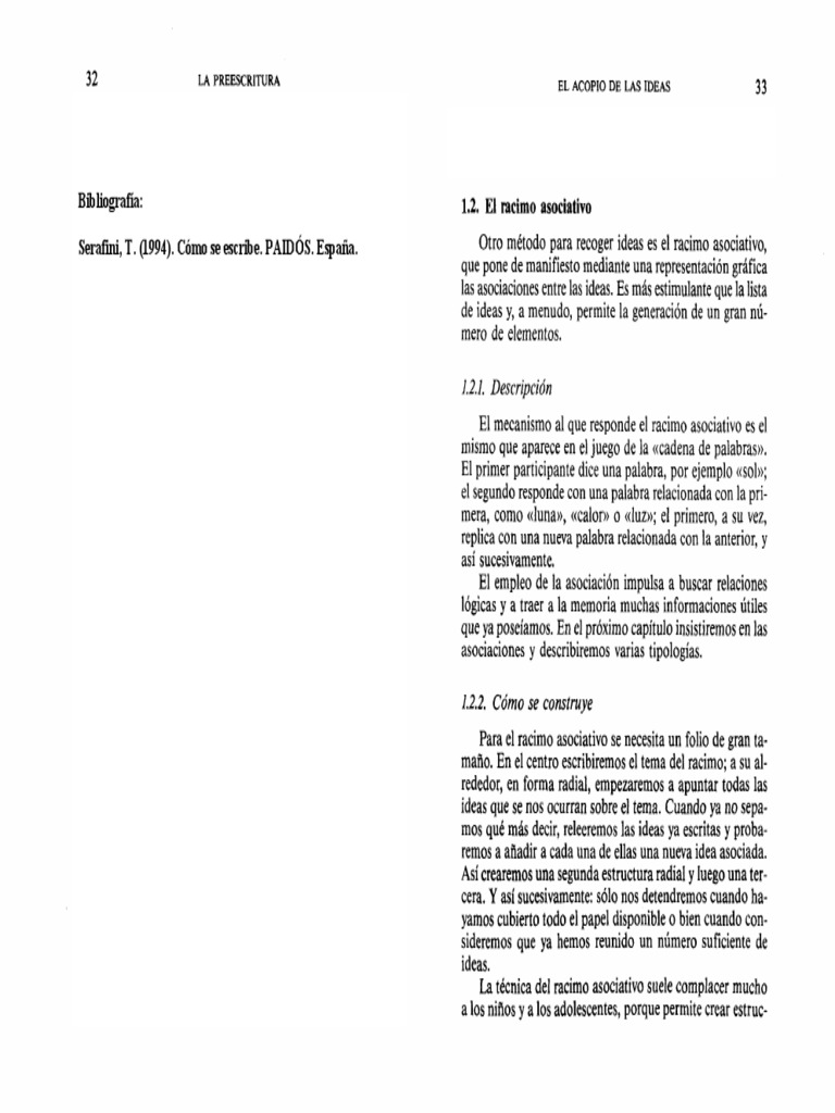 Racimo Asociativo: Acopio de Ideas | PDF