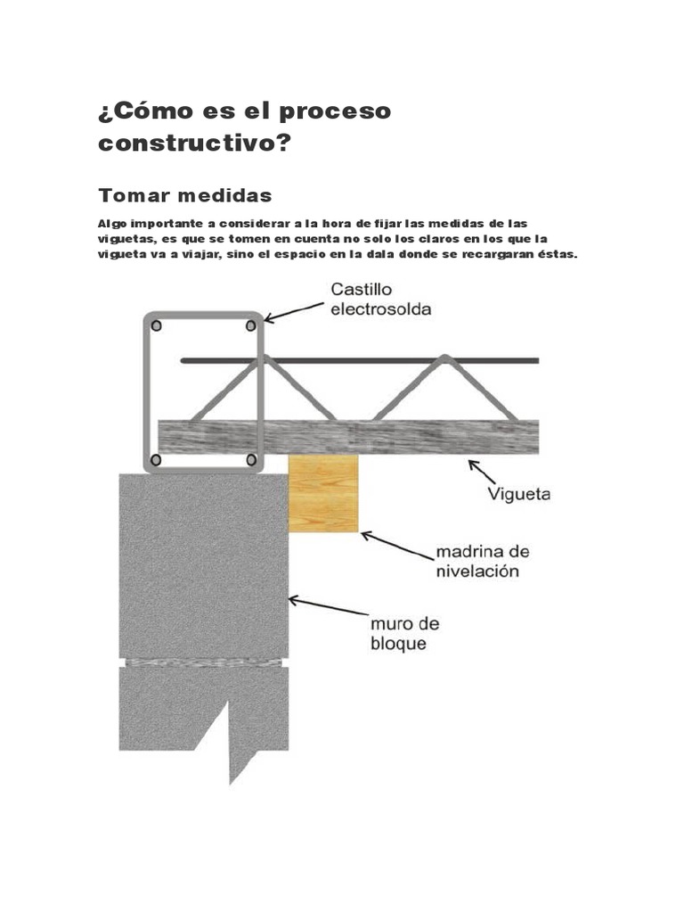 Cómo es el proceso constructivo | PDF | Cemento | Naturaleza