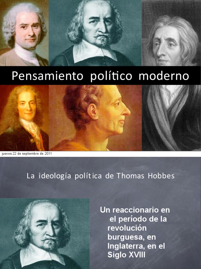 Pensamiento Politico de Filosofos Conocidos | PDF | Estado (política ...