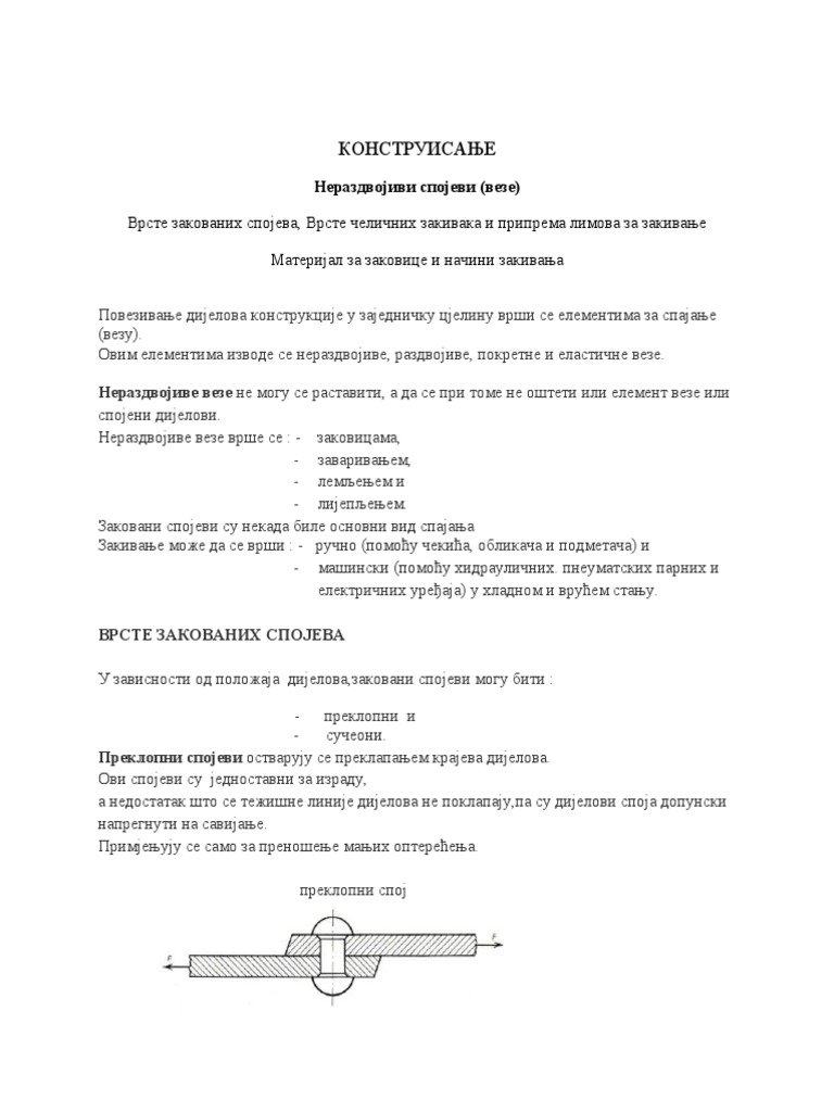 Zakovani Spojevi | PDF