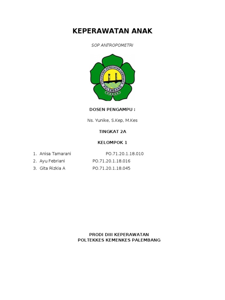 (Kel 1) SOP ANTROPOMETRI Dan IMT | PDF