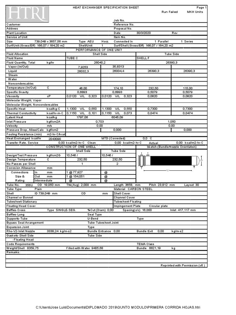 Htri PDF | PDF | Heat Exchanger | Pipe (Fluid Conveyance)