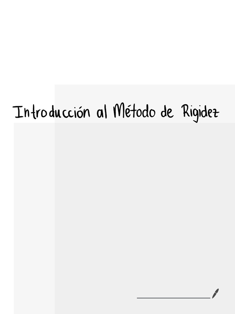 Metodo de Rigidez | PDF
