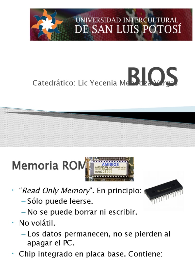 ROM, BIOS y POST | PDF | Bios | Memoria de sólo lectura
