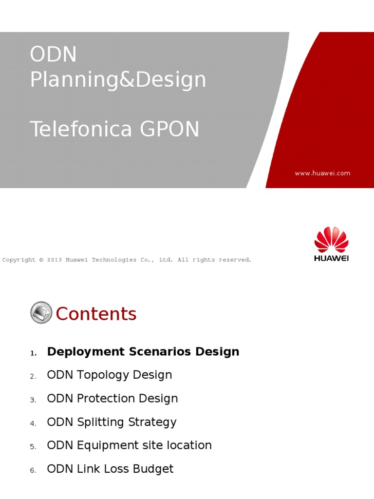 ODN Planning and Design Suggestions TLF | PDF | Fiber To The X ...