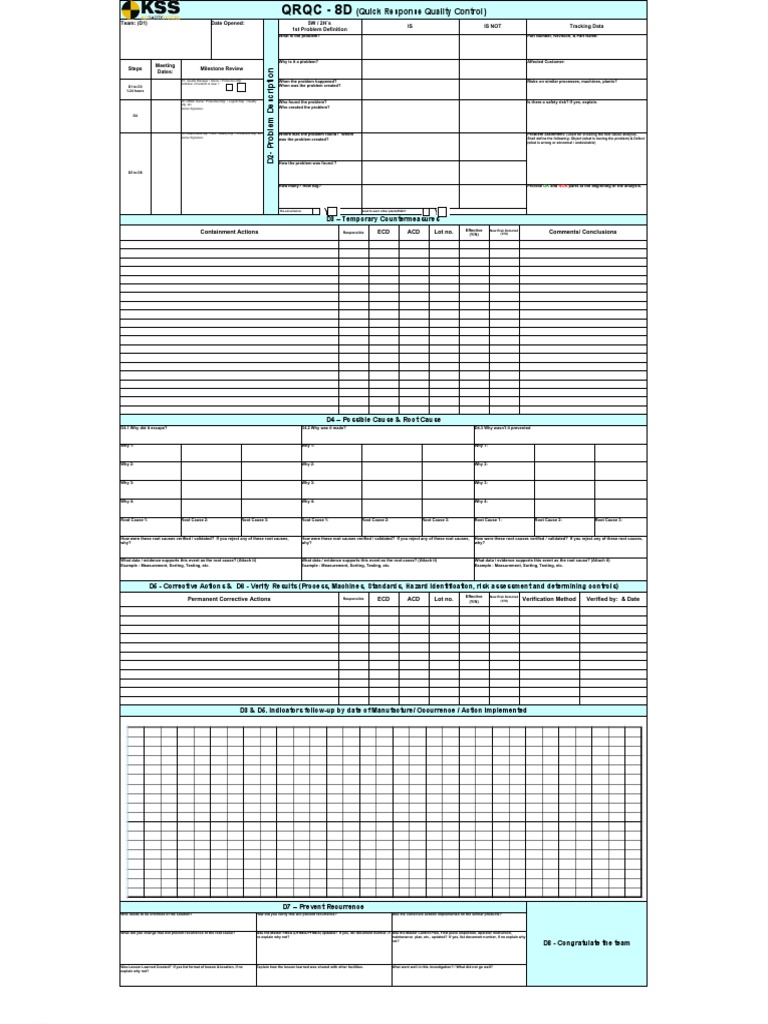 Plant QRQC Form | PDF | Evaluation | Business