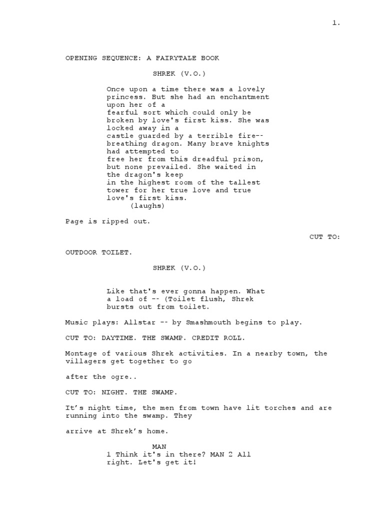 Shrek Script | PDF | Nature