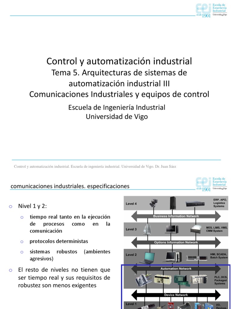 Arquitecturas de Sistemas de Automatizaci N III PDF | PDF | Automatización | Transmisión de datos