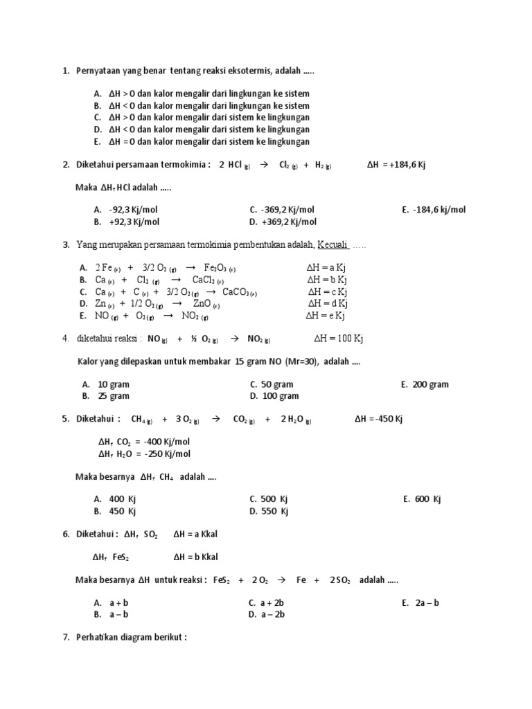 Latihan Soal Kimia | PDF