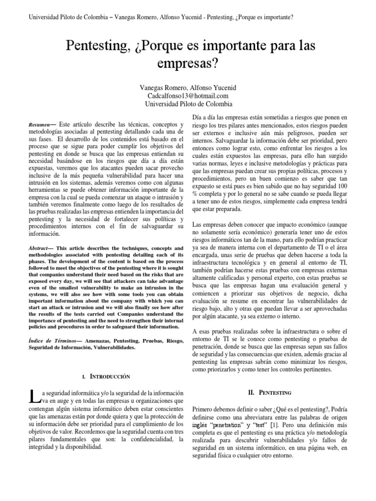 Pentesting PDF | PDF | Prueba de penetración | La seguridad informática