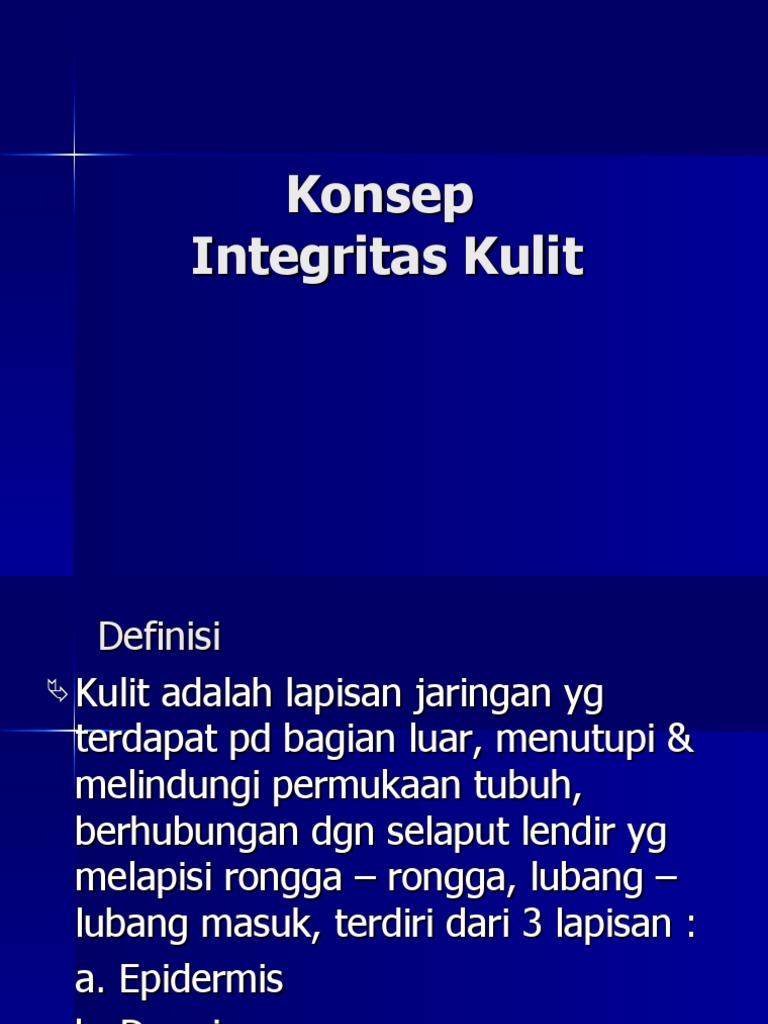 KONSEP INTEGRITAS KULIT - Gab | PDF | Sains & Matematika