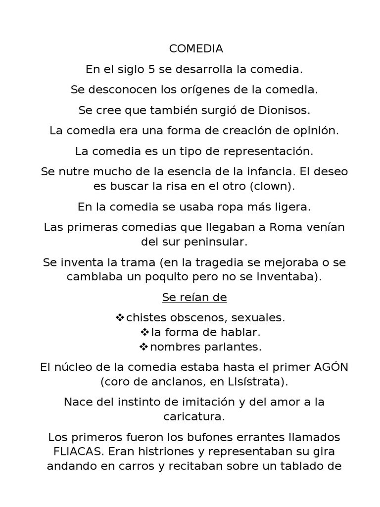 Tragedia y Comedia | PDF | Comedia | Teatro